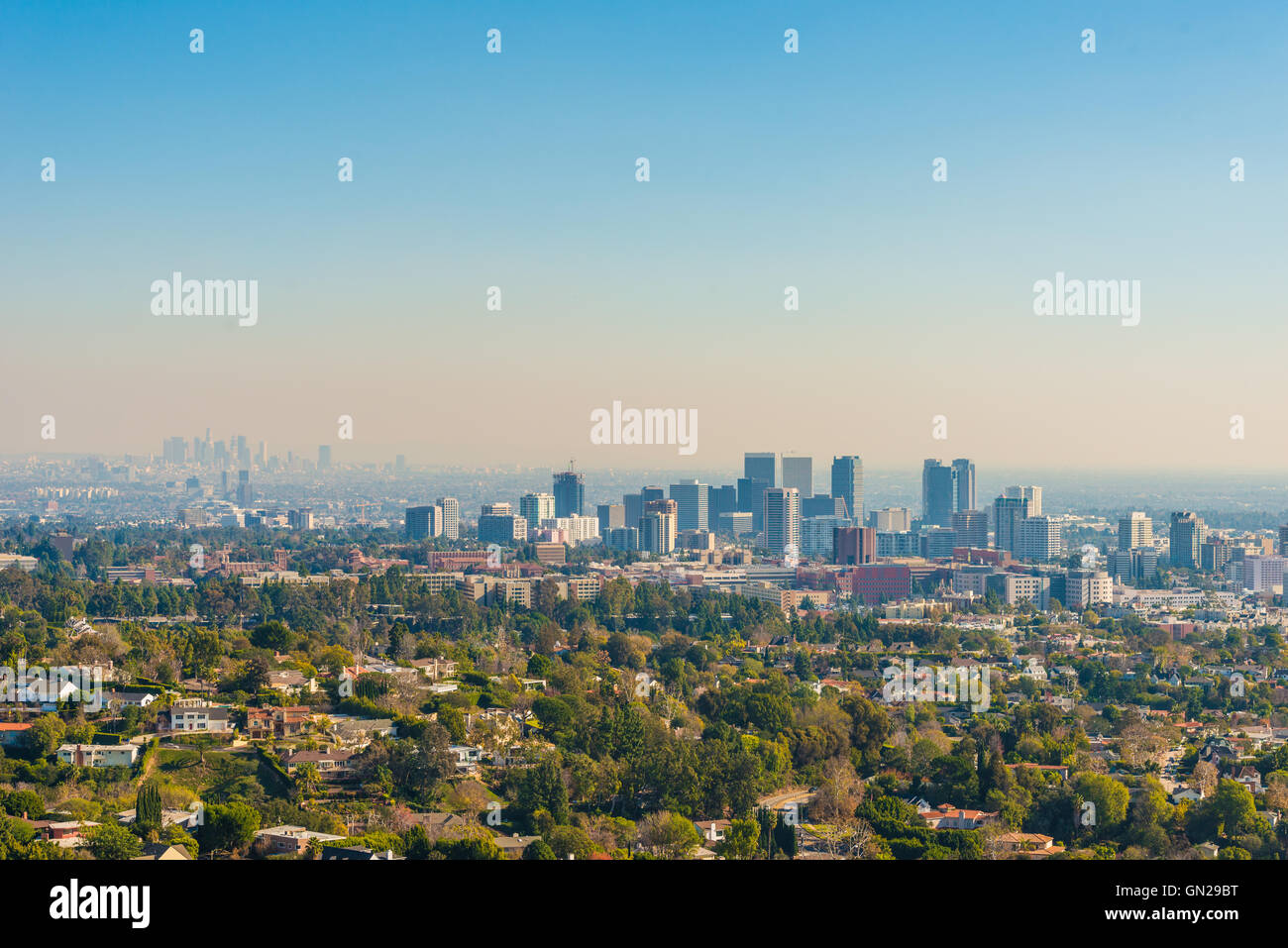 Downtown los angeles view hi-res stock photography and images - Alamy