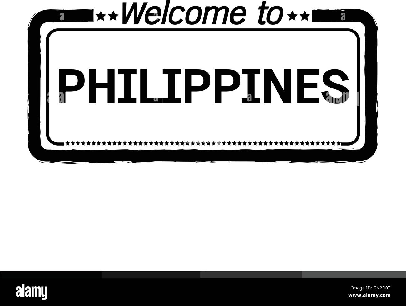Welcome to PHILIPPINES illustration design Stock Vector Image & Art - Alamy