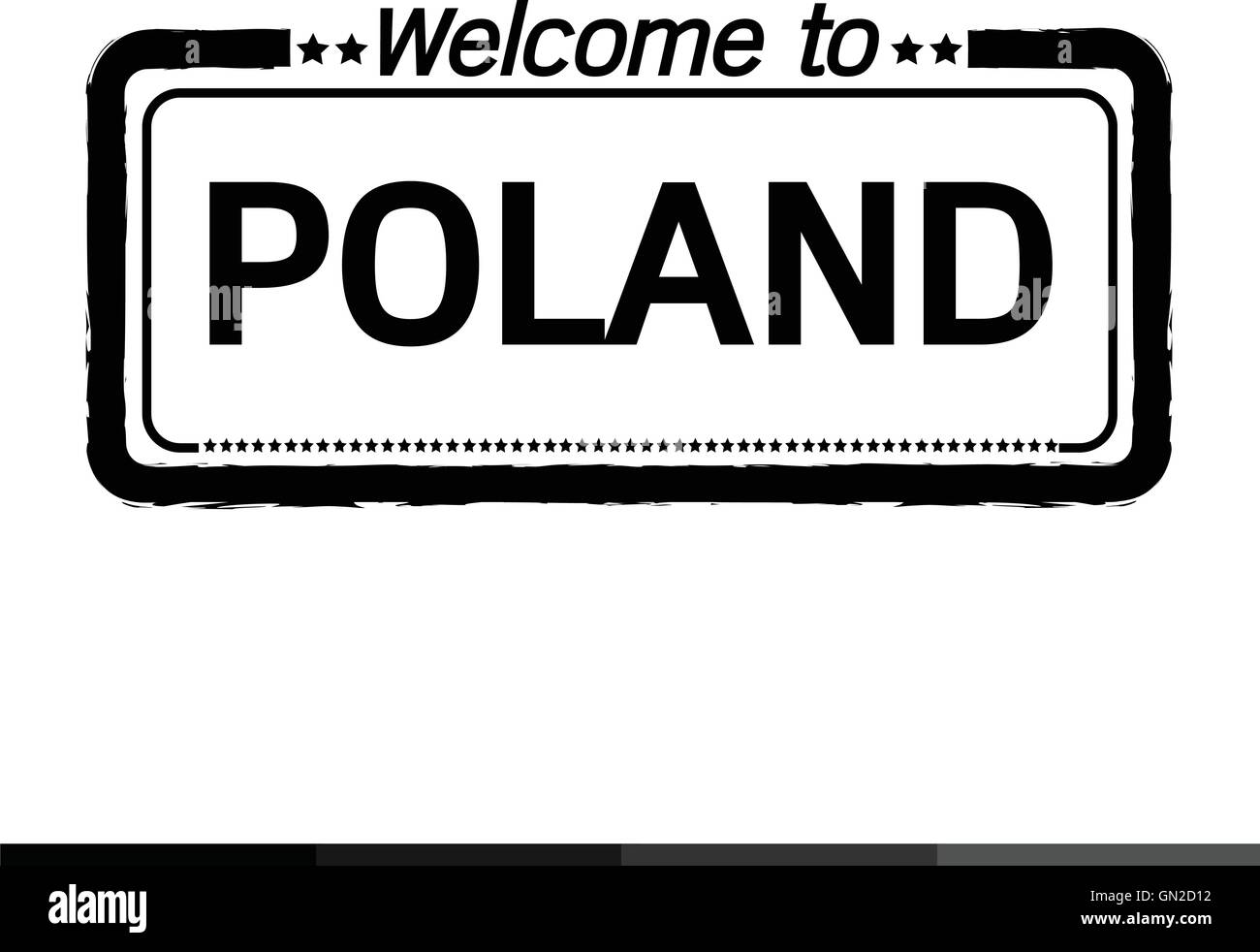 Welcome to POLAND illustration design Stock Vector Image & Art - Alamy
