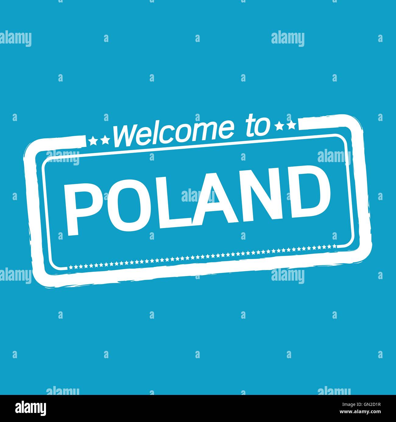 Welcome to POLAND illustration design Stock Vector Image & Art - Alamy