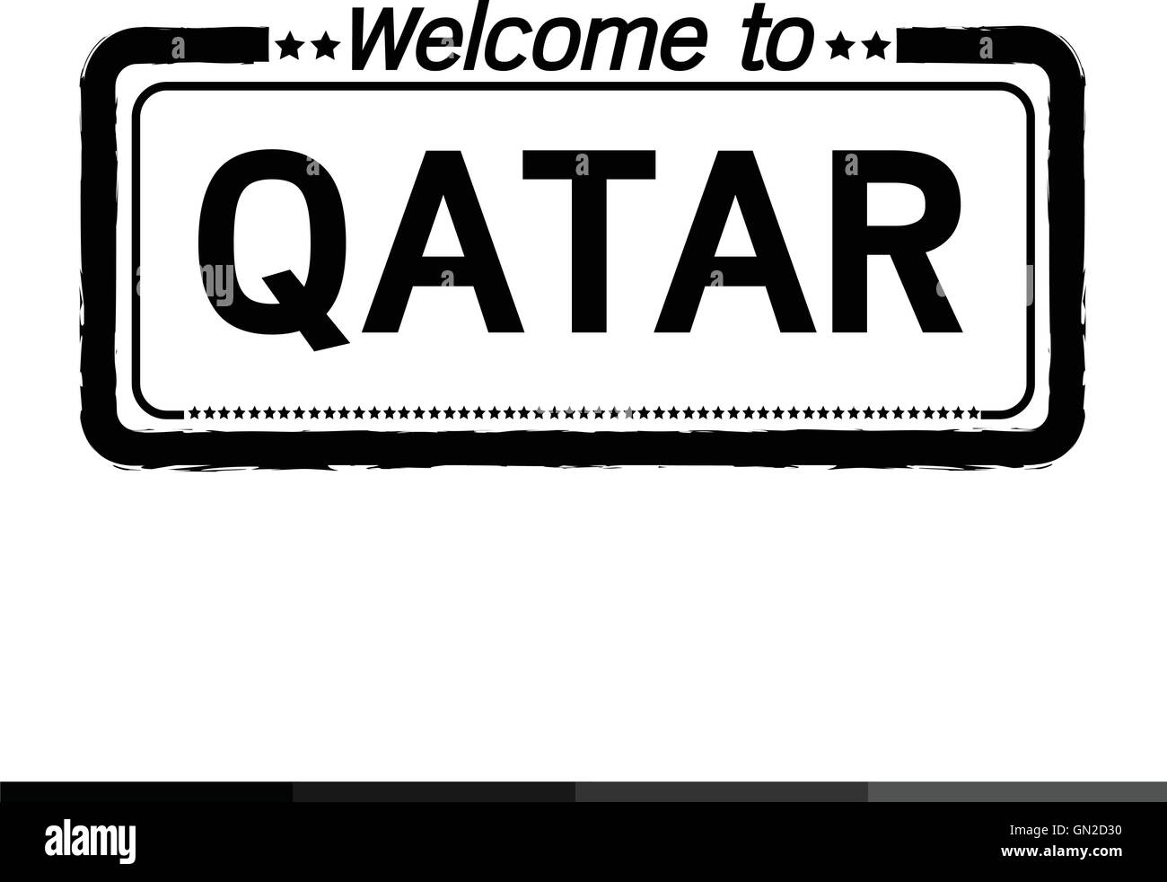 Welcome to QATAR illustration design Stock Vector Image & Art - Alamy
