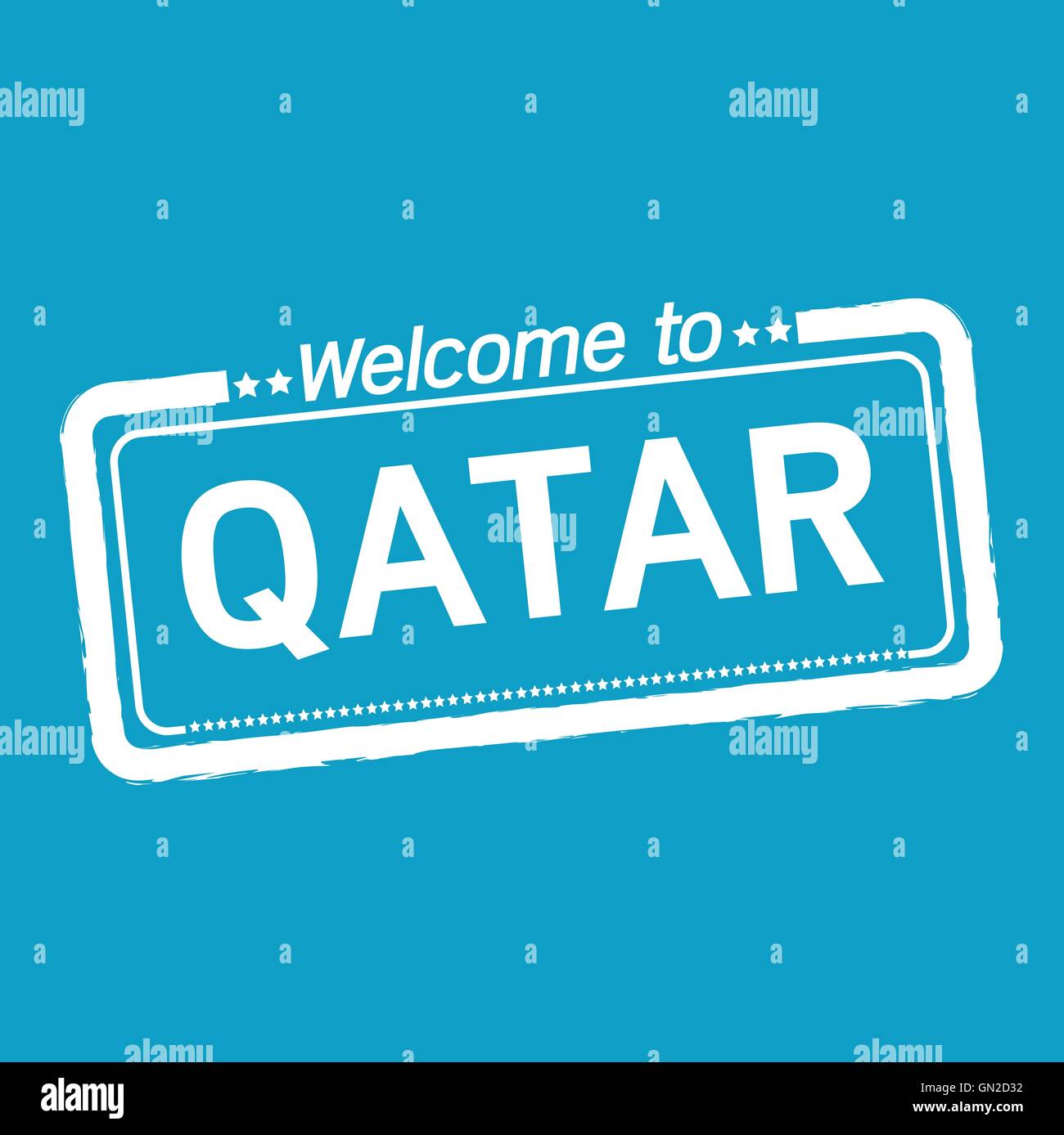 Welcome to QATAR illustration design Stock Vector Image & Art - Alamy