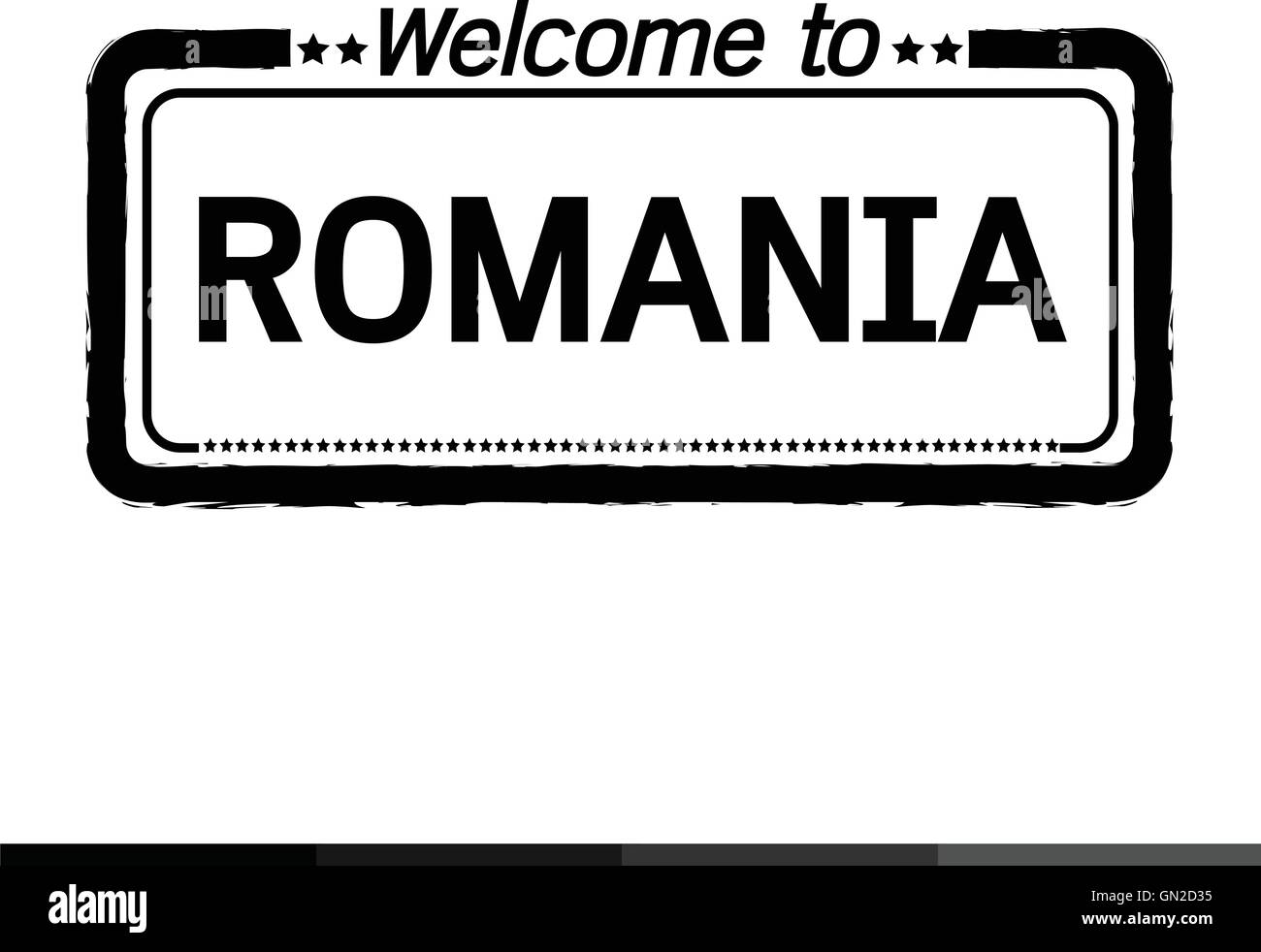 Welcome to romania Stock Vector Images - Alamy