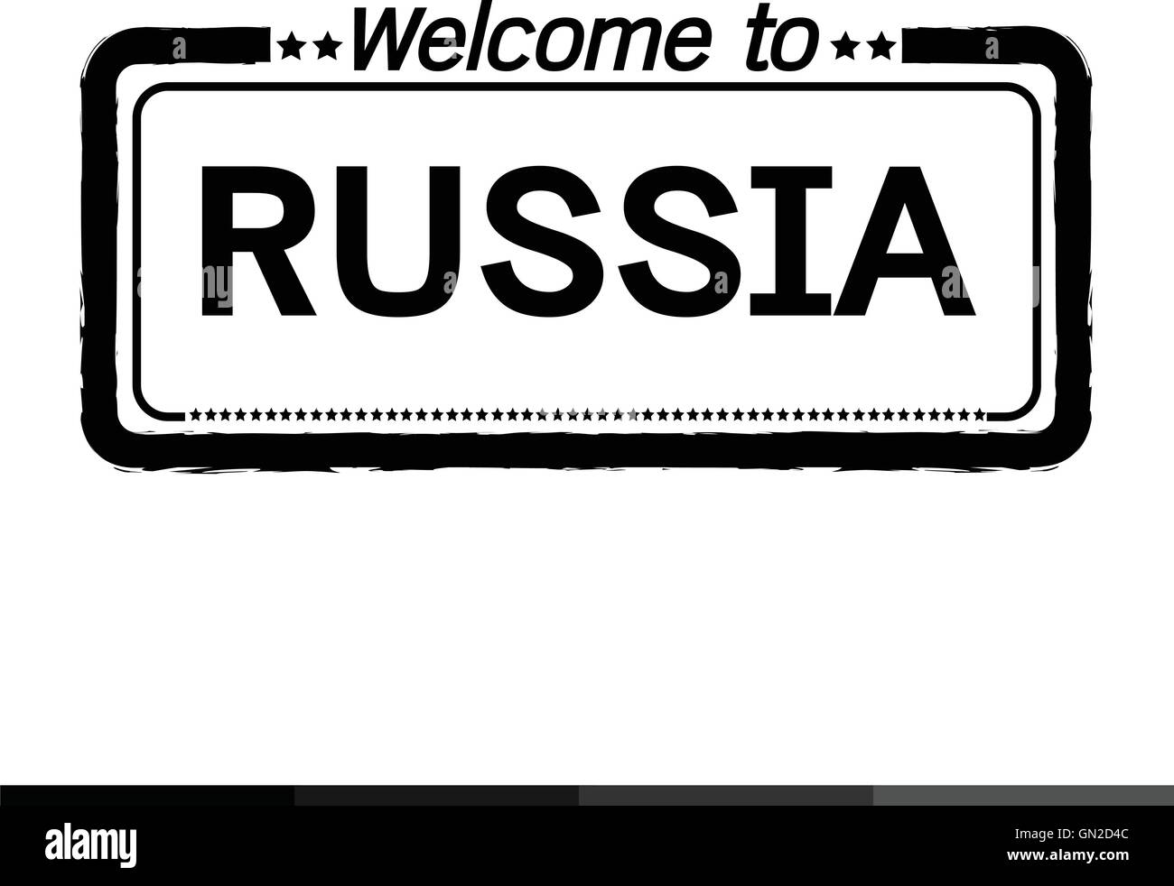 Welcome to RUSSIA illustration design Stock Vector Image & Art - Alamy