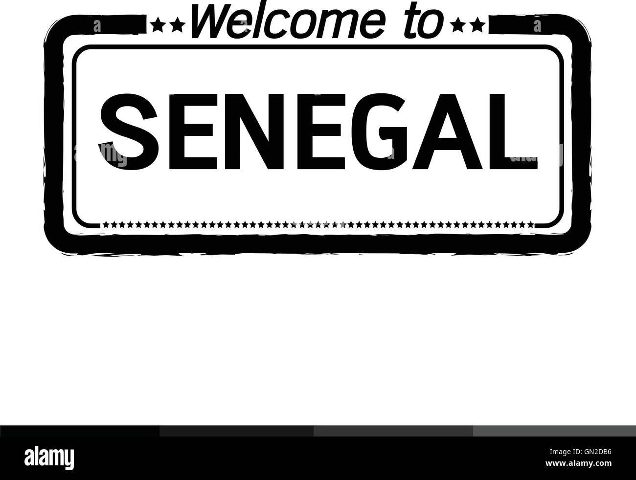 Welcome to SENEGAL illustration design Stock Vector Image & Art - Alamy