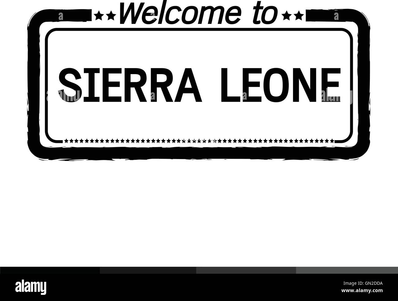 Welcome to SIERRA LEONE illustration design Stock Vector Image & Art ...