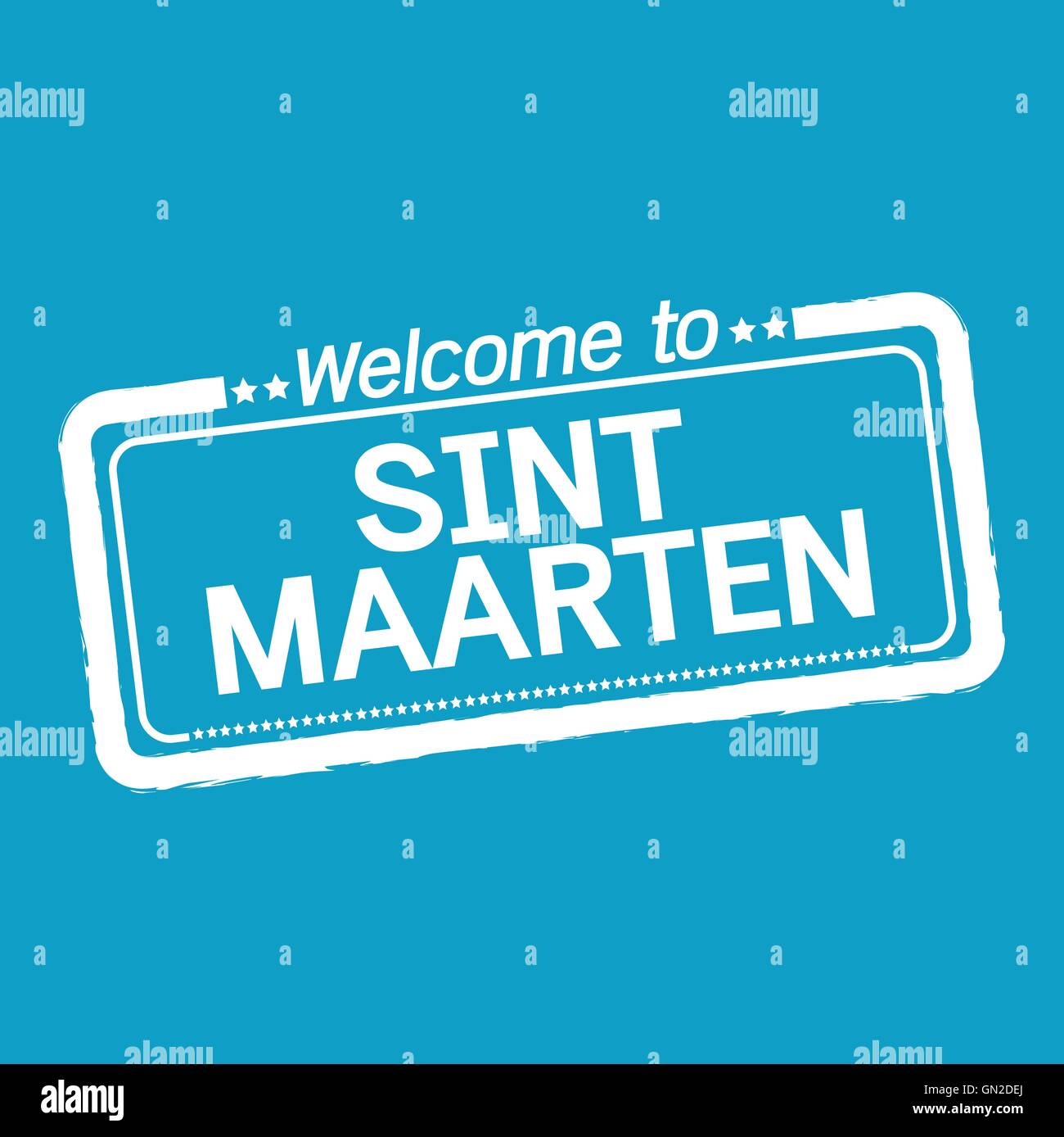 Welcome to SINT MAARTEN illustration design Stock Vector Image & Art ...