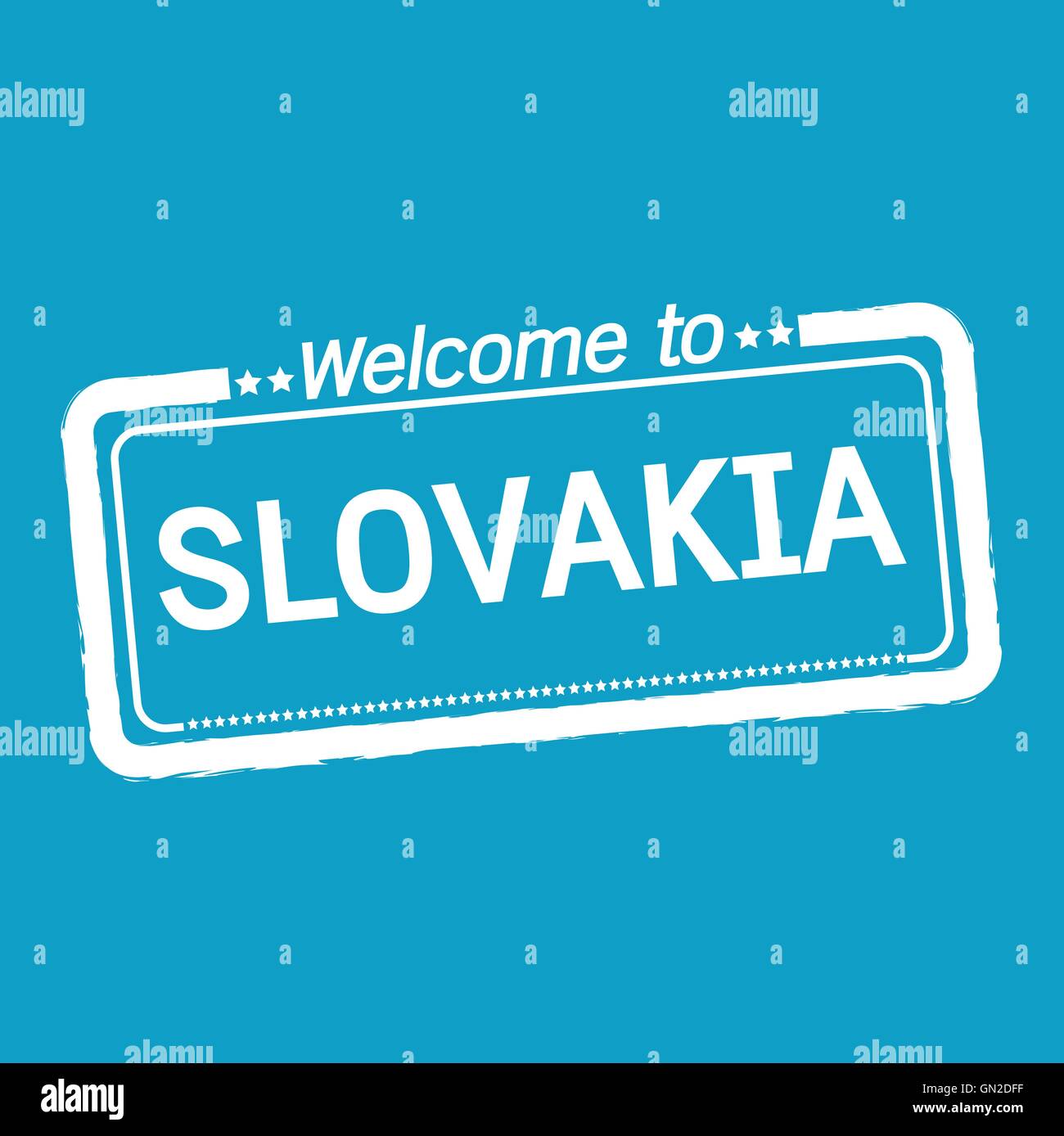 Welcome to SLOVAKIA illustration design Stock Vector Image & Art - Alamy