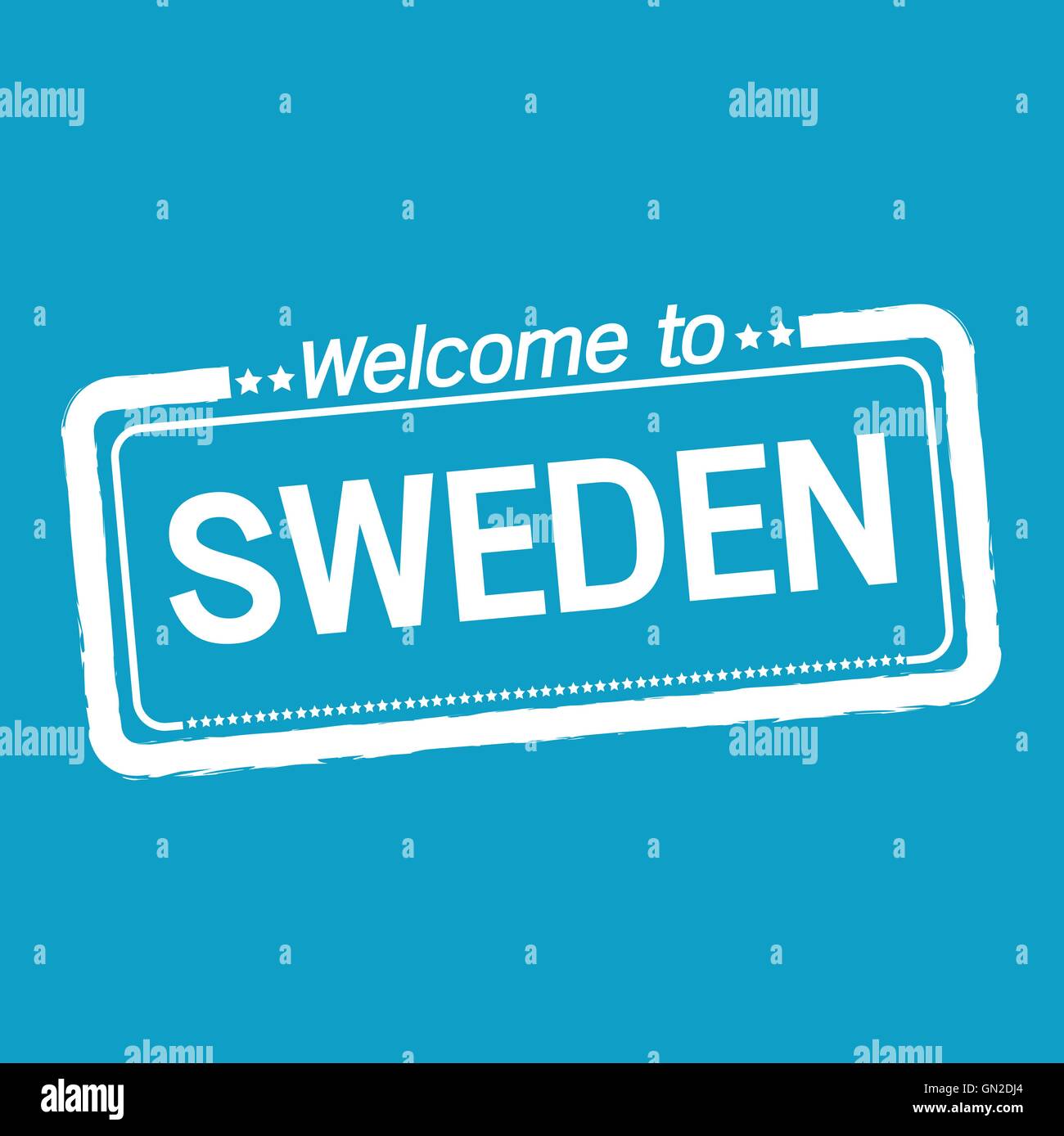 Welcome to SWEDEN illustration design Stock Vector Image & Art - Alamy