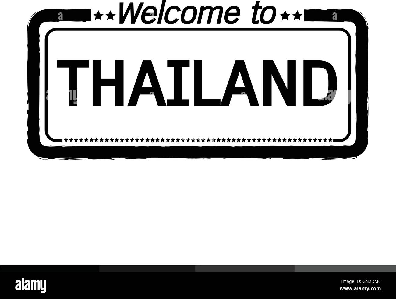 Welcome to thailand stamp hi-res stock photography and images - Alamy
