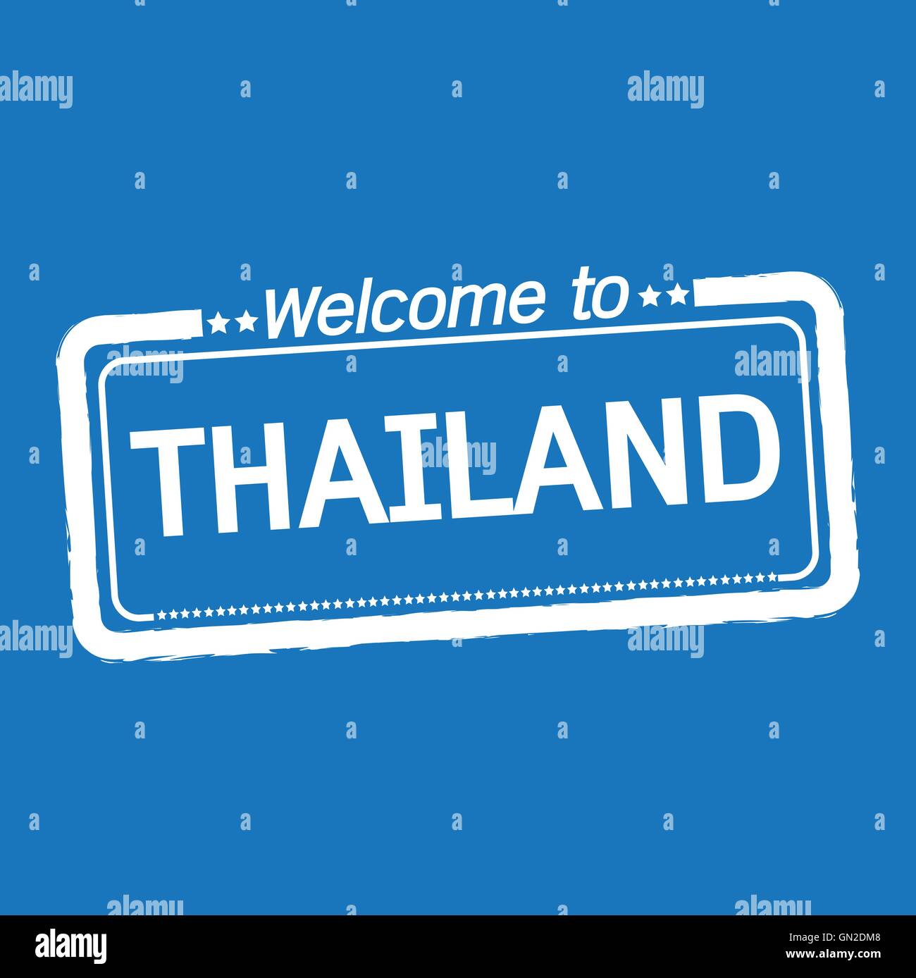 Welcome to thailand stamp hi-res stock photography and images - Alamy