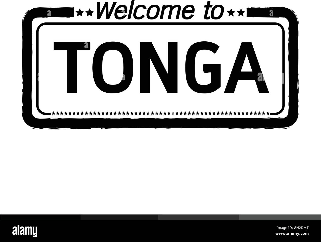 Welcome to TONGA illustration design Stock Vector Image & Art - Alamy