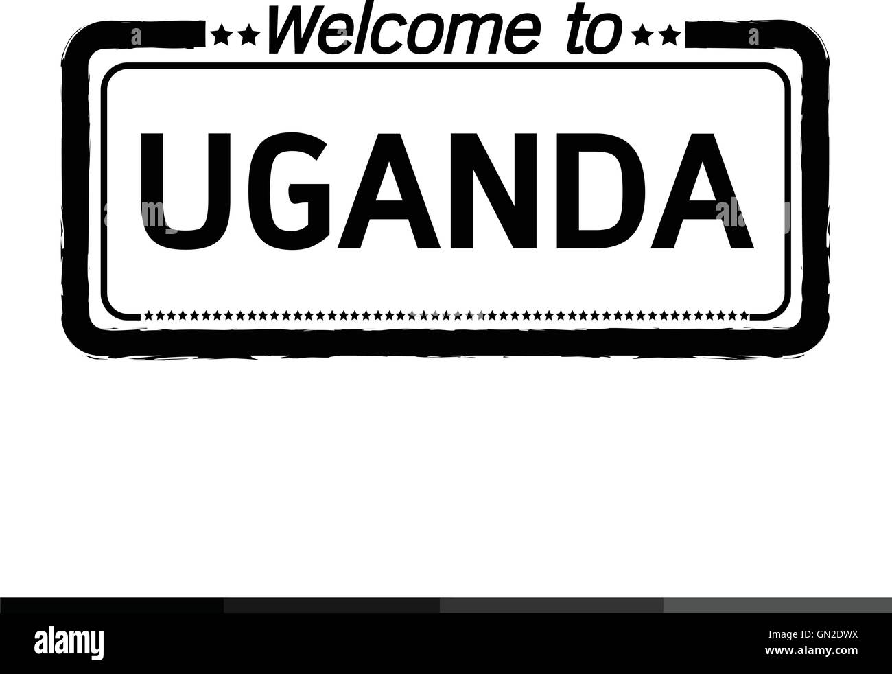 Welcome to UGANDA illustration design Stock Vector Image & Art - Alamy