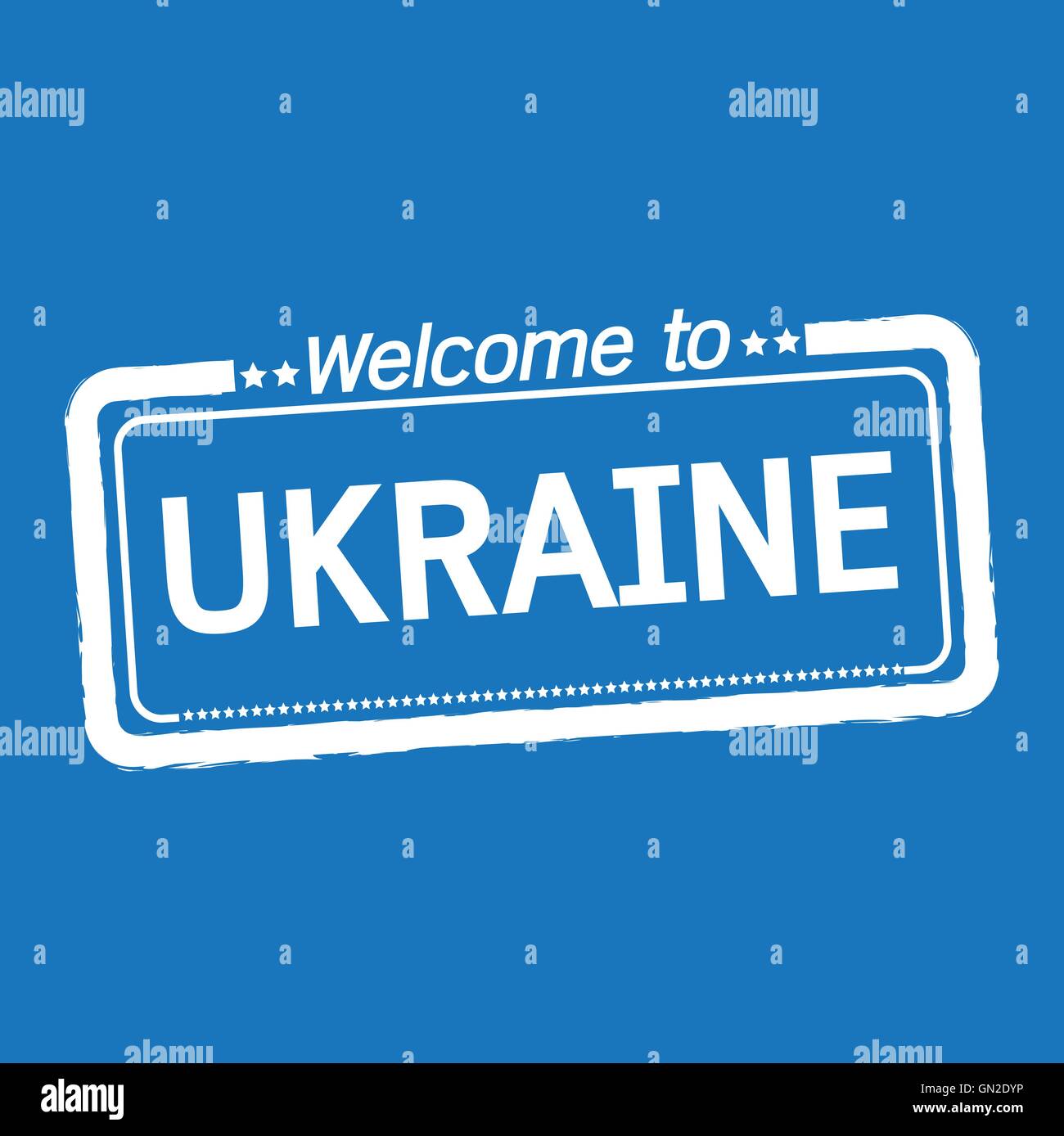 Welcome to UKRAINE illustration design Stock Vector Image & Art - Alamy