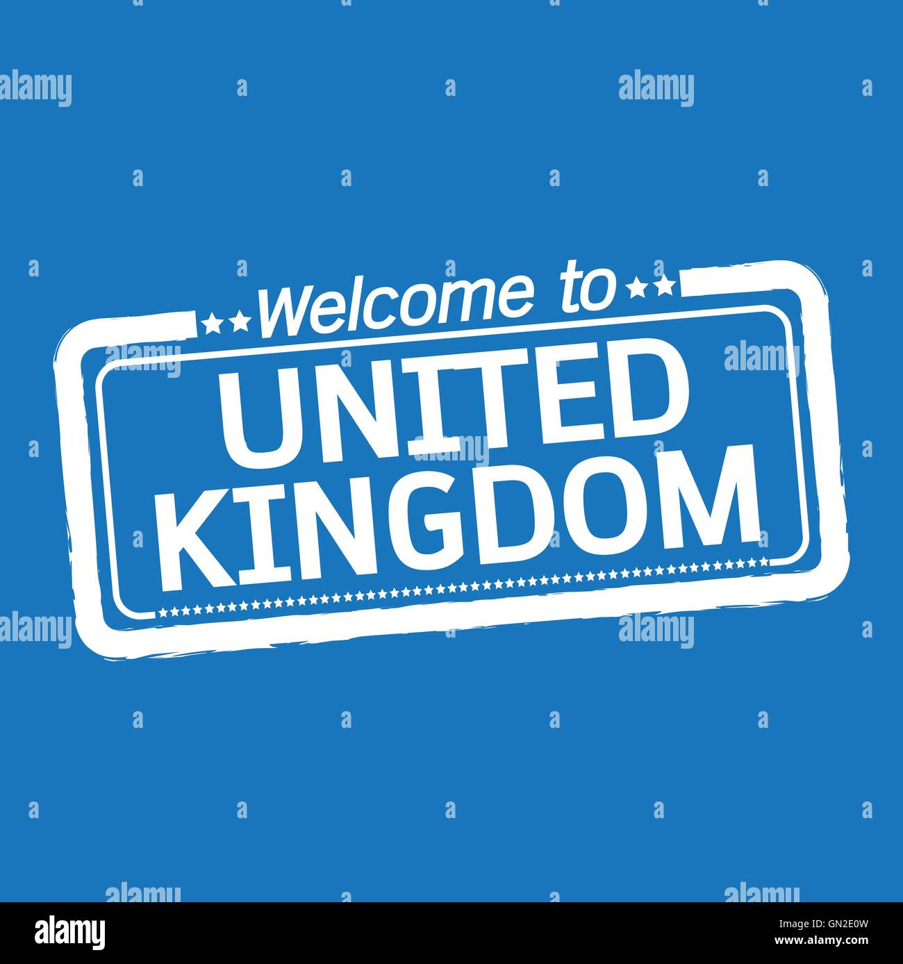 Welcome to the united kingdom and sign Stock Vector Images - Alamy