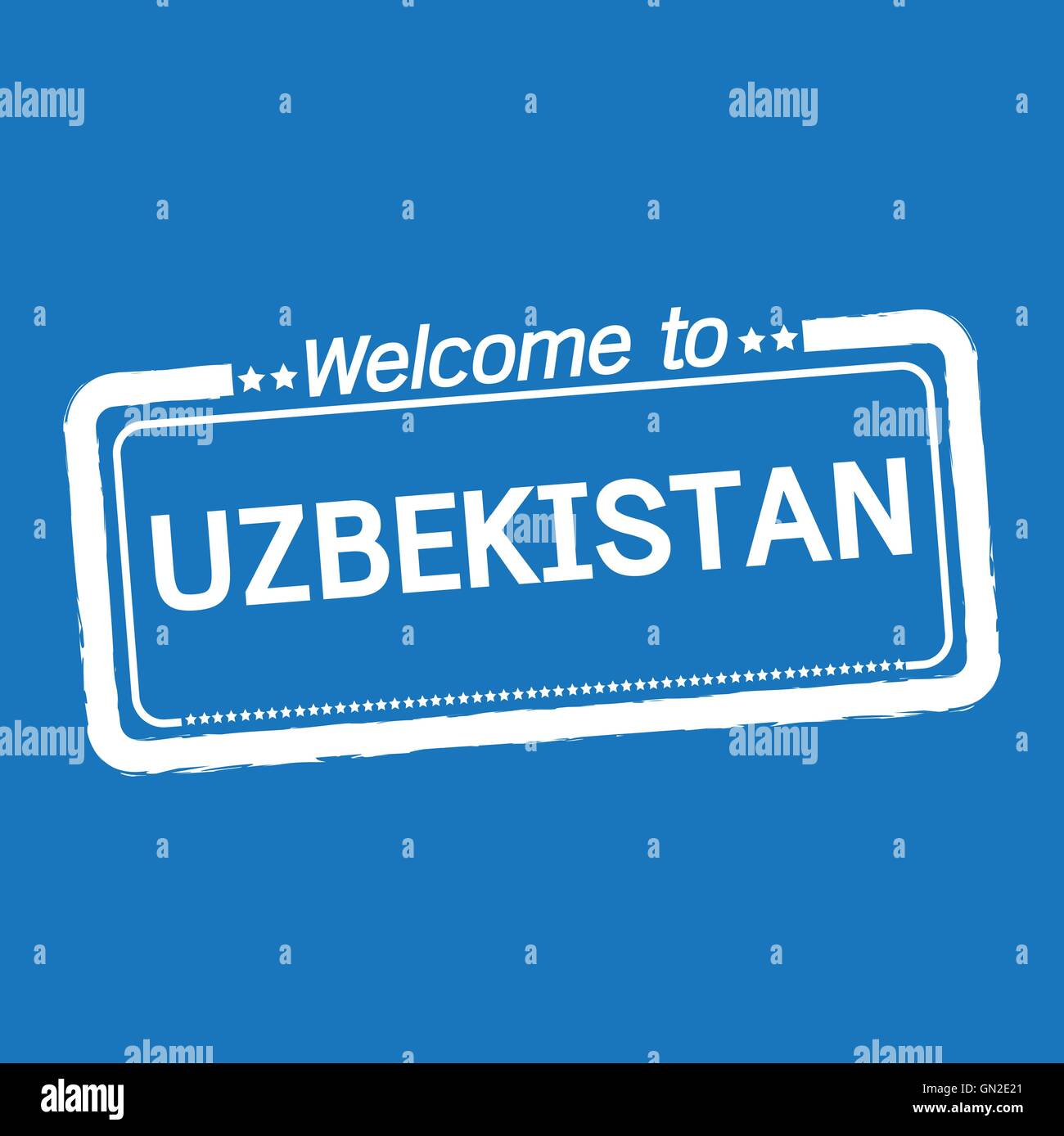 Welcome to UZBEKISTAN illustration design Stock Vector Image & Art - Alamy