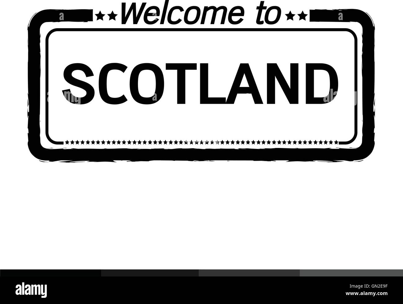 Welcome to SCOTLAND illustration design Stock Vector Image & Art - Alamy