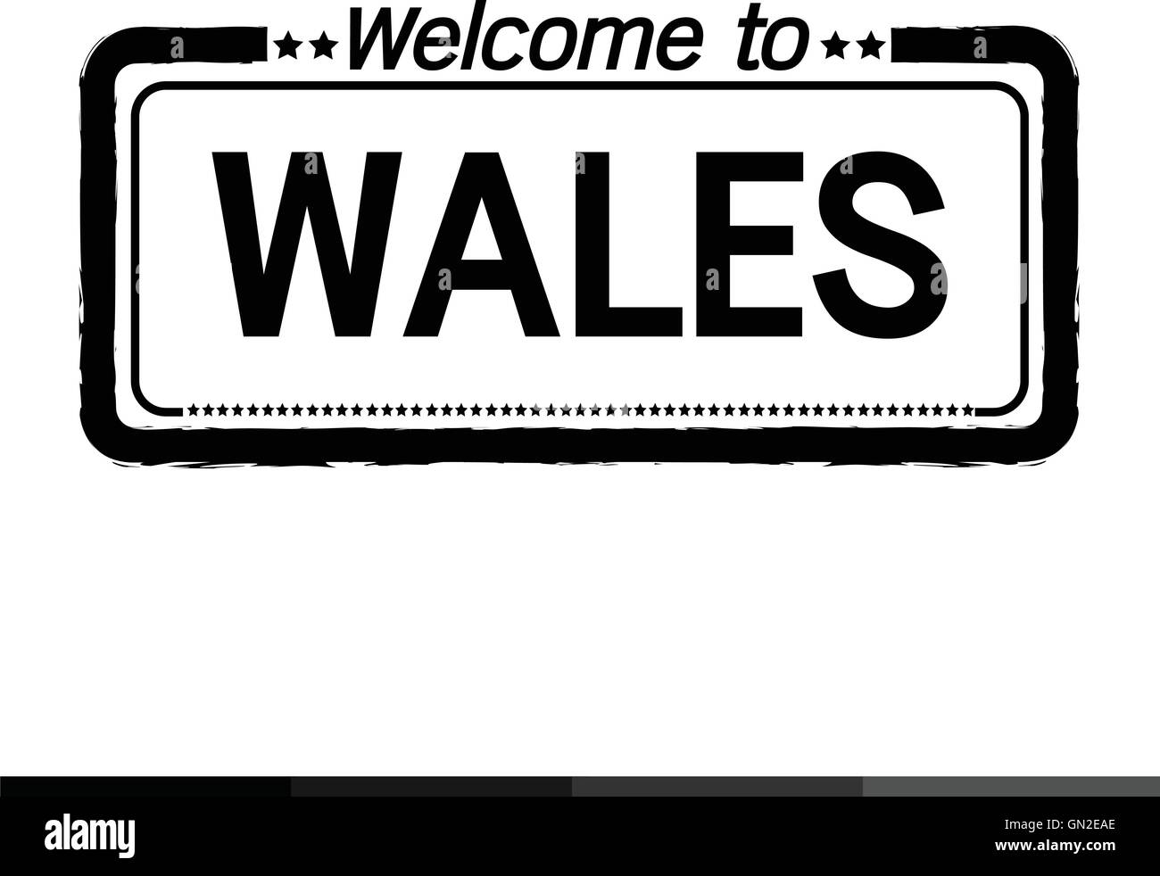 Welcome to wales sign Stock Vector Images - Alamy