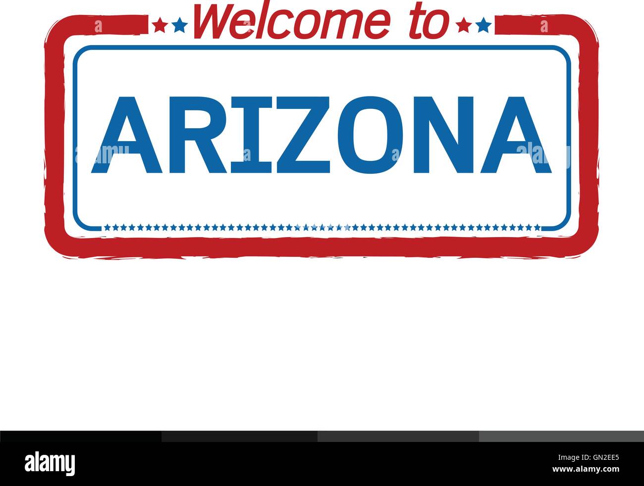 Welcome to ARIZONA of US State illustration design Stock Vector Image ...