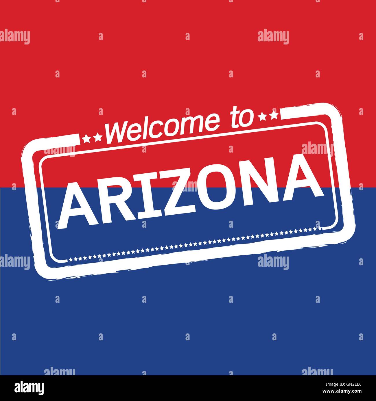 Welcome to ARIZONA of US State illustration design Stock Vector Image ...