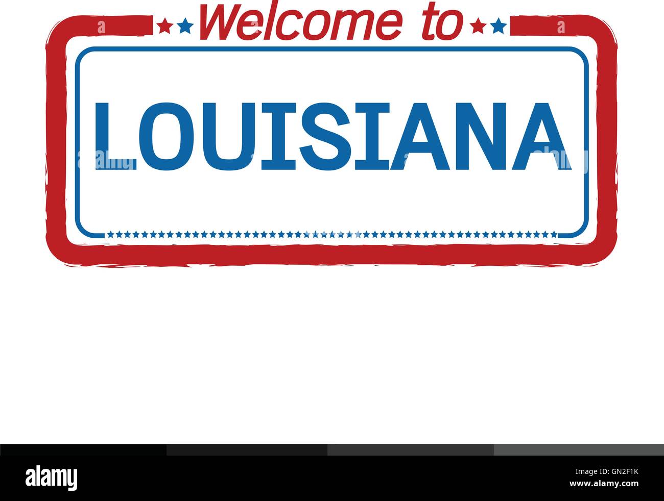 Louisiana state welcome sign hi-res stock photography and images - Alamy