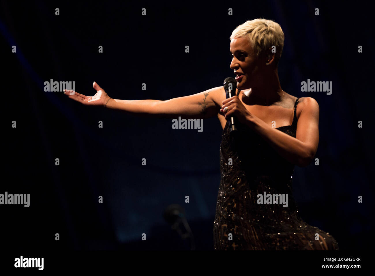 August 26, 2016. Cascais, Portugal. Fado singer, Mariza Credit ...