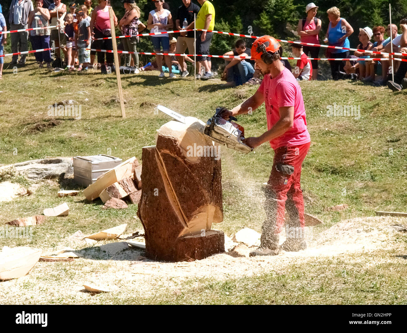 Cioss Prato Bedretto, Switzerland - August 27, 2016: 26th edition of ...