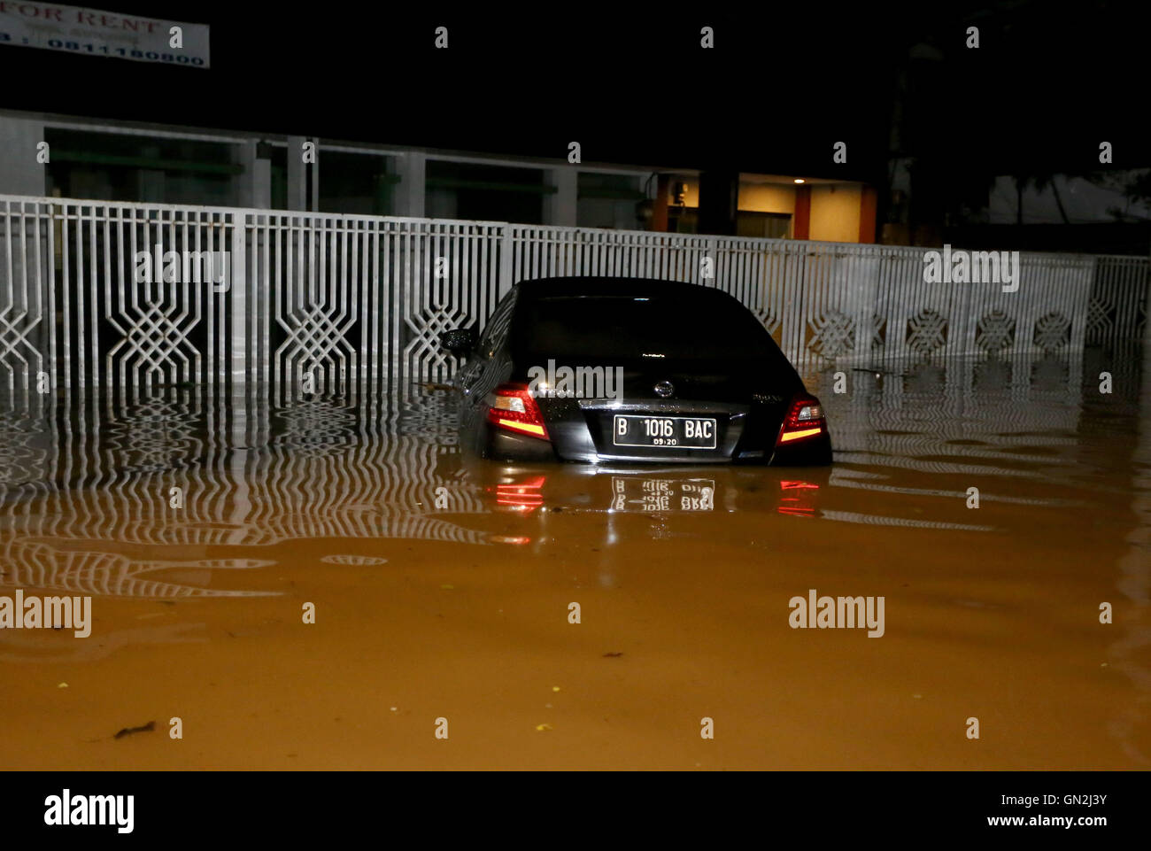 Jakarta, Indonesia. 27th Aug, 2016. due to heavy rain which flushed ...