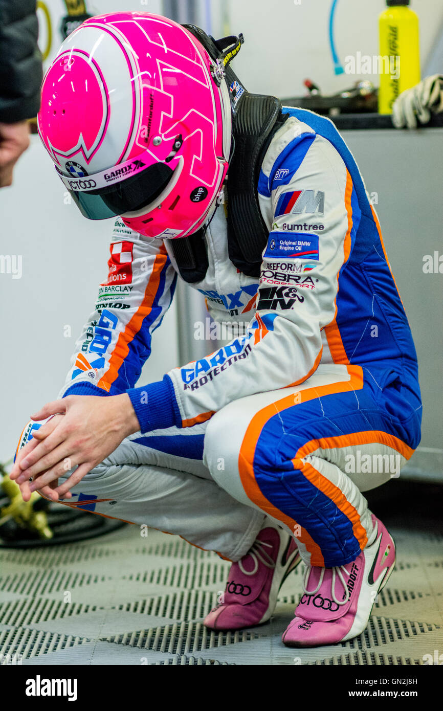Corby, Northamptonshire, UK. 27th August, 2016. BTCC racing driver Sam ...