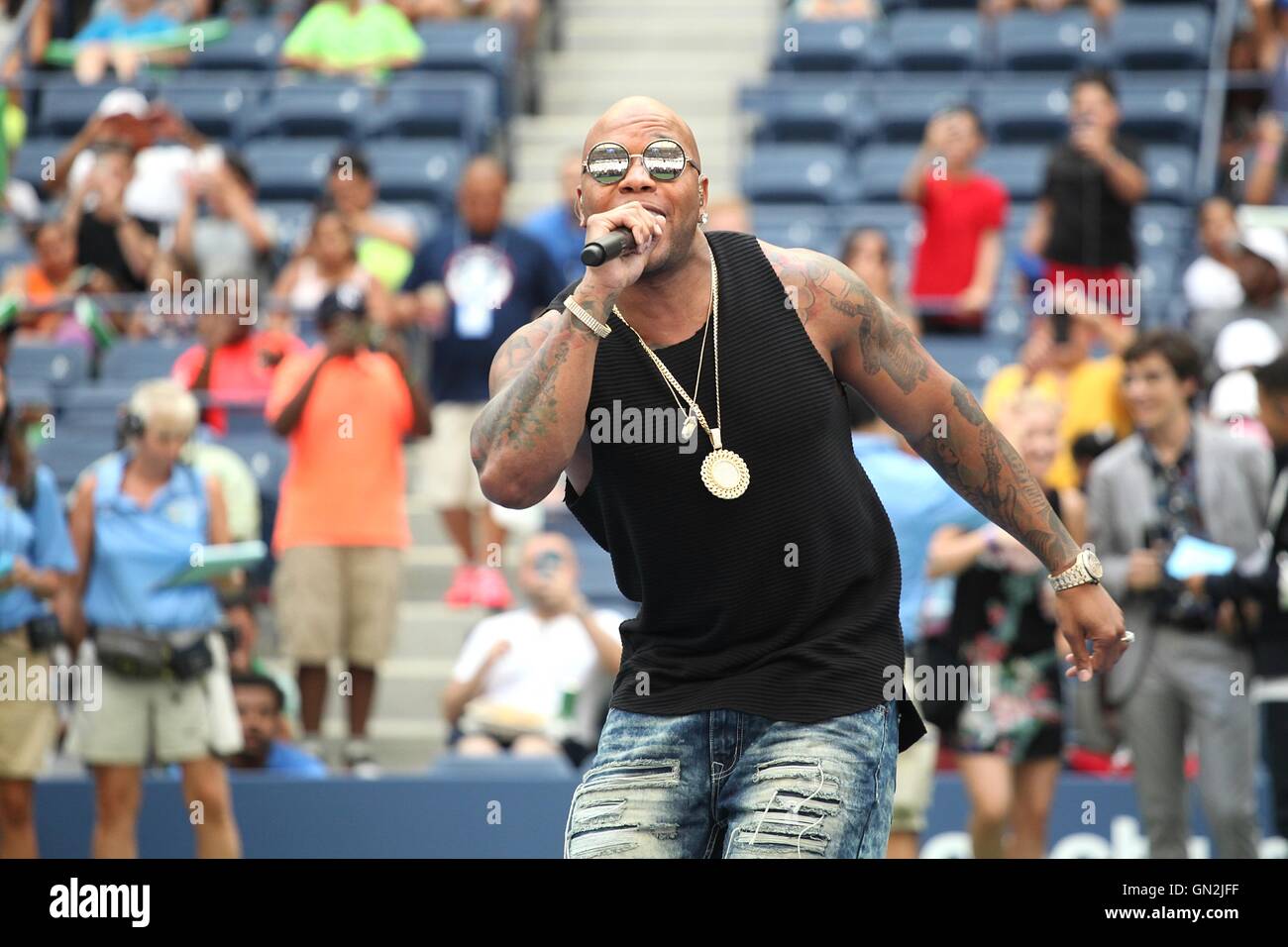 New York, USA. 27th August, 2016. Flo Rida performing live at the 2016 ...