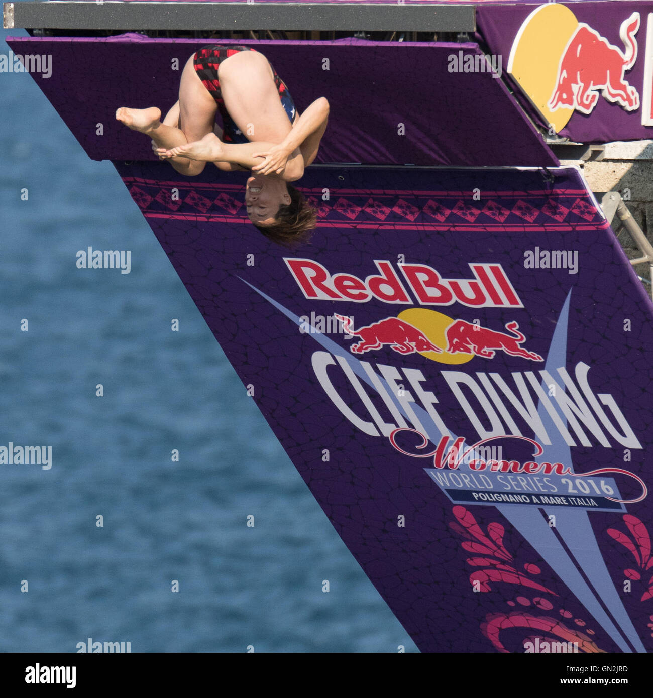 Red bull cliff diving polignano a mare hi-res stock photography and ...