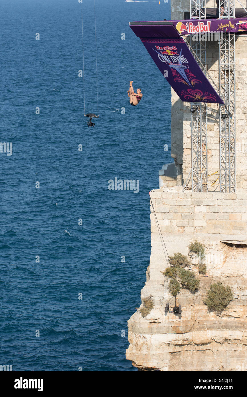 Polignano a Mare, Italy. 27th August, 2016. Lysanne Richard from Canada ...