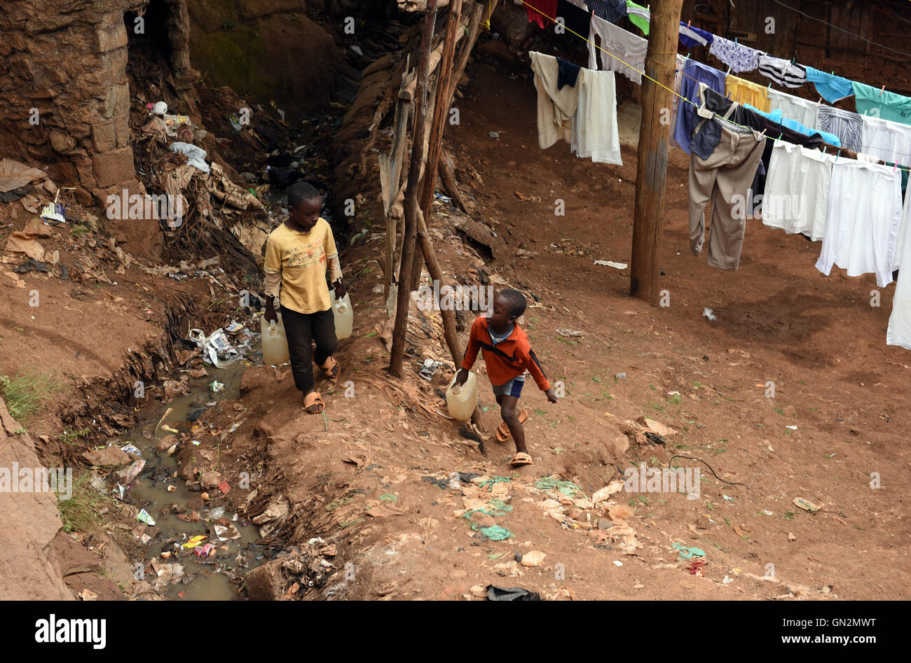Children in kibera slum hi-res stock photography and images - Alamy