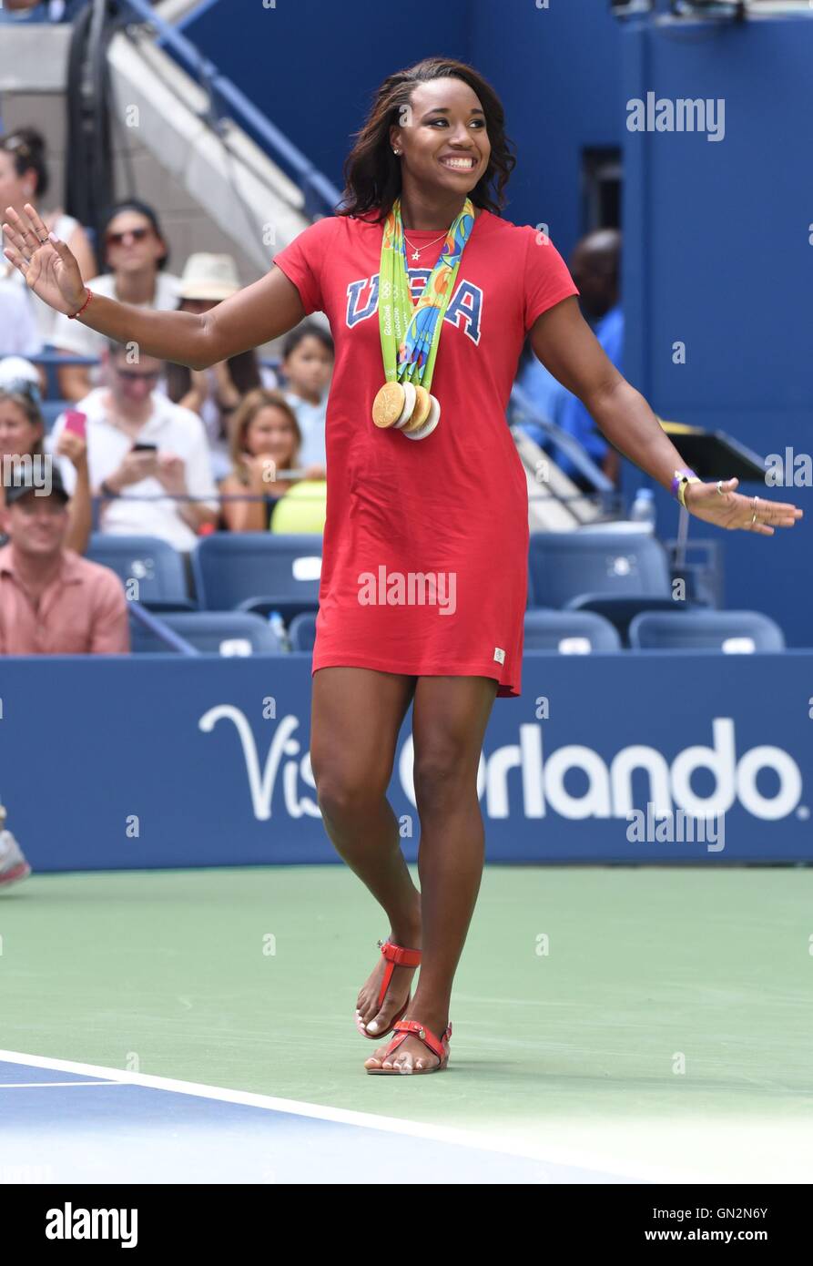 Flushing, NY, USA. 27th Aug, 2016. Simone Manuel in attendance for The ...