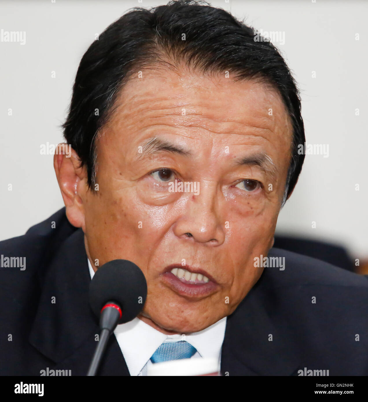 Taro Aso, Aug 27, 2016 : Japanese Finance Minister Taro Aso ...