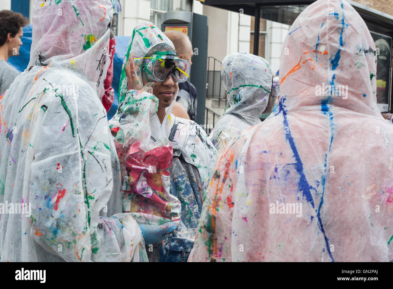 London, UK. 28 August 2016. The traditional early morning Jouvert ...