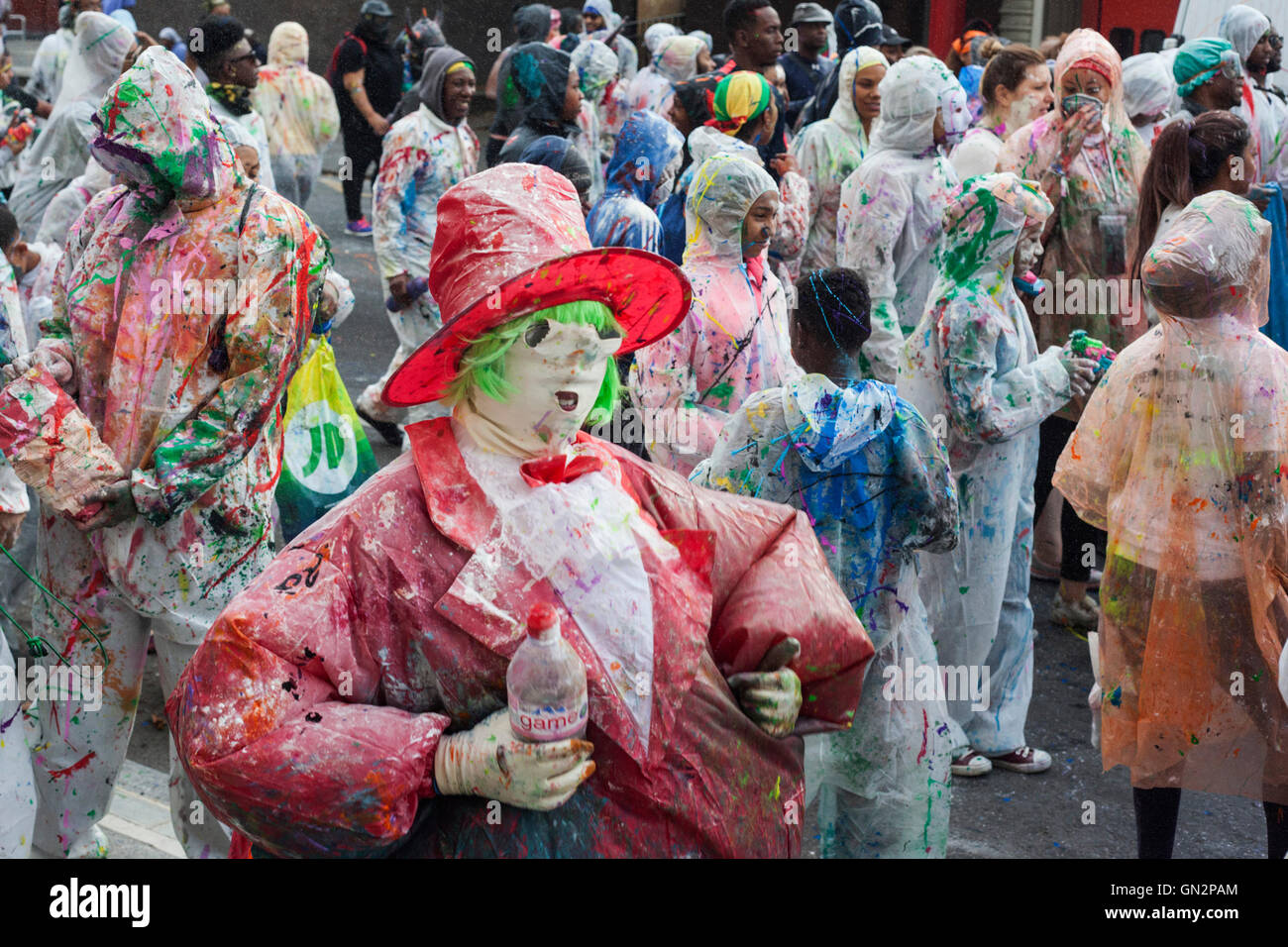 London, UK. 28 August 2016. The traditional early morning Jouvert ...