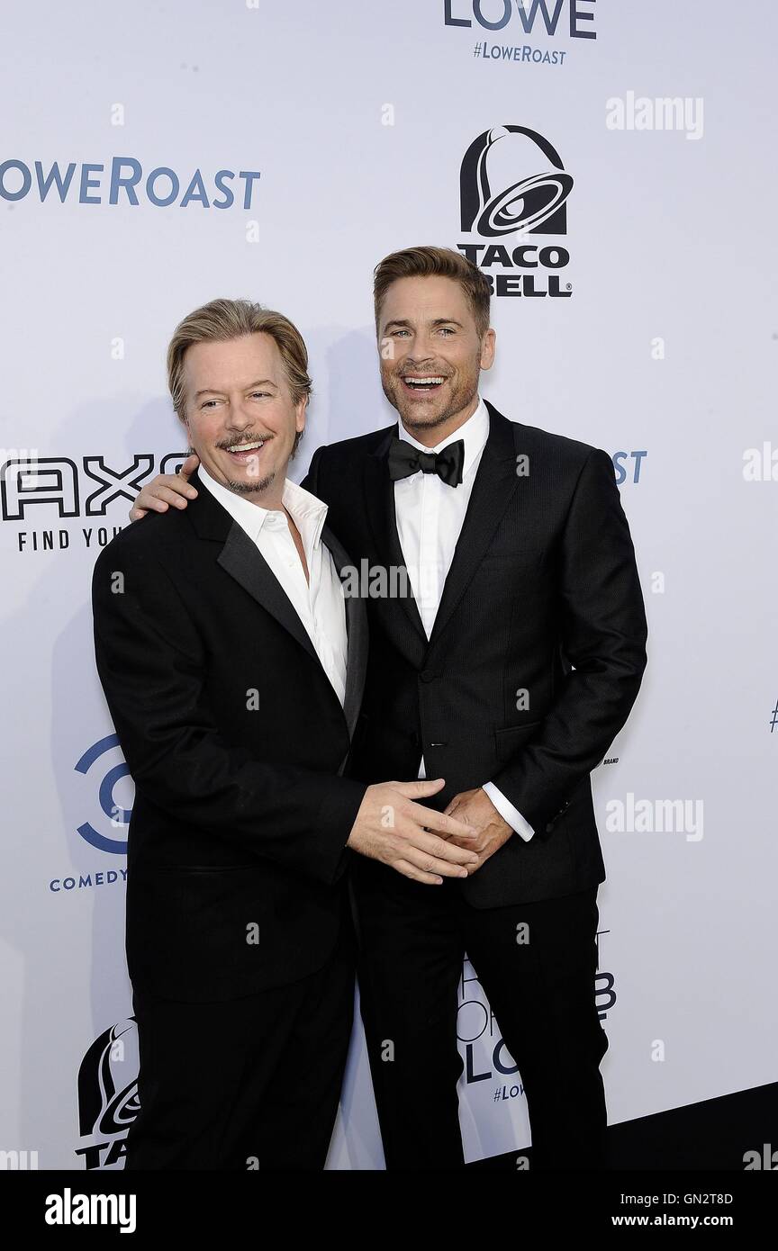 Los Angeles, CA, USA. 27th Aug, 2016. David Spade, Rob Lowe at arrivals ...