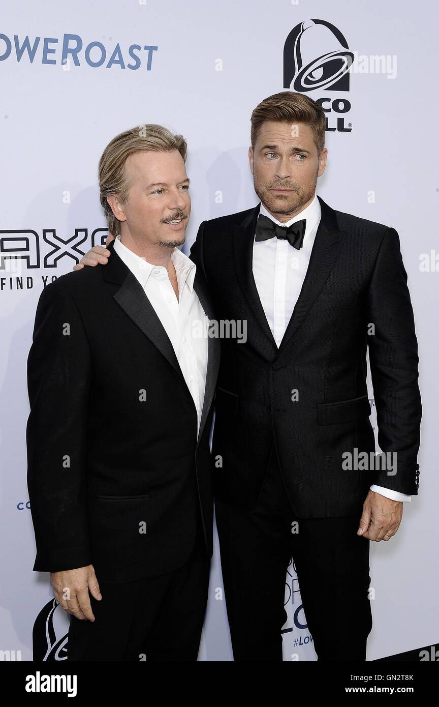 Los Angeles, CA, USA. 27th Aug, 2016. David Spade, Rob Lowe at arrivals ...