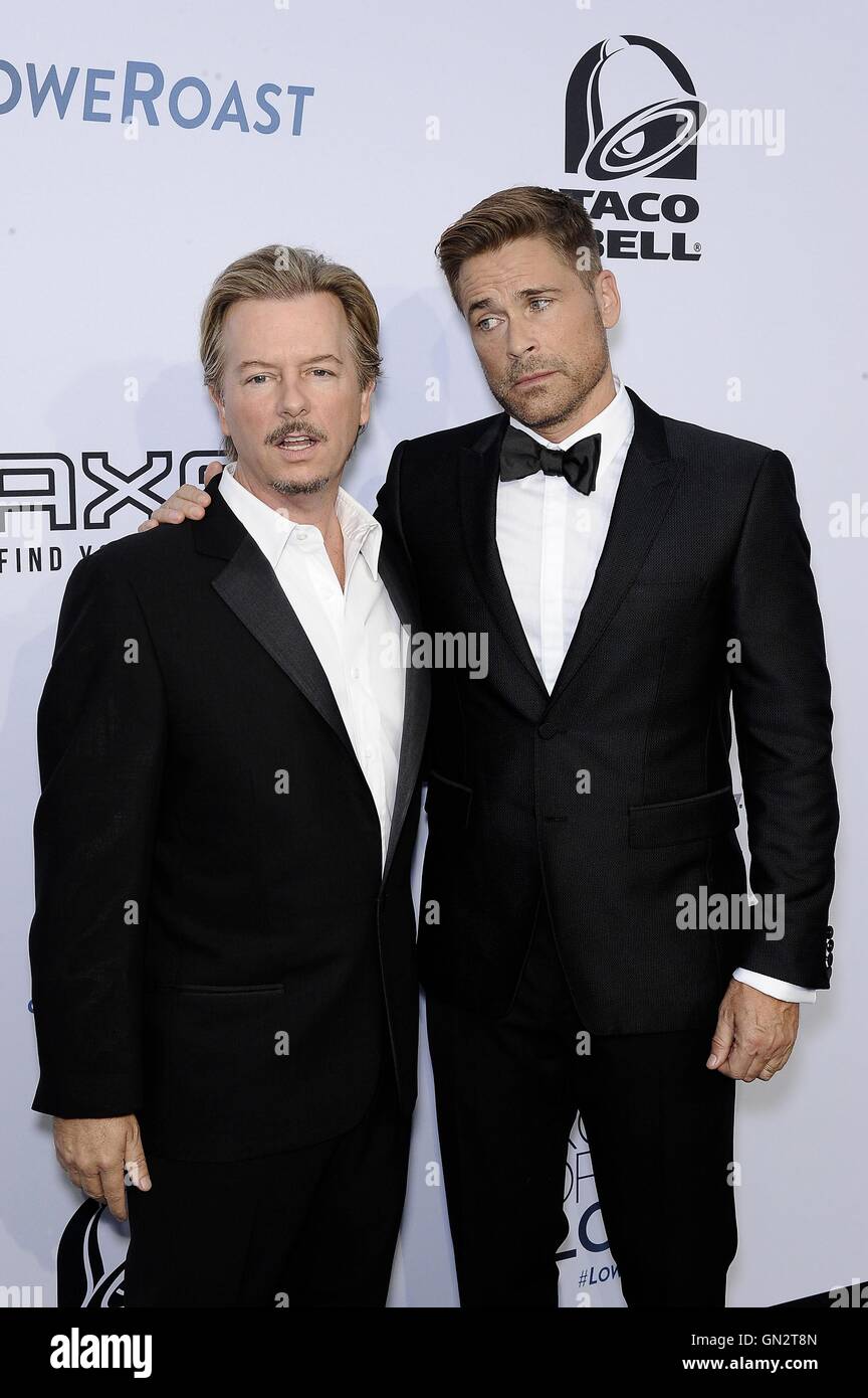 Los Angeles, CA, USA. 27th Aug, 2016. David Spade, Rob Lowe at arrivals ...