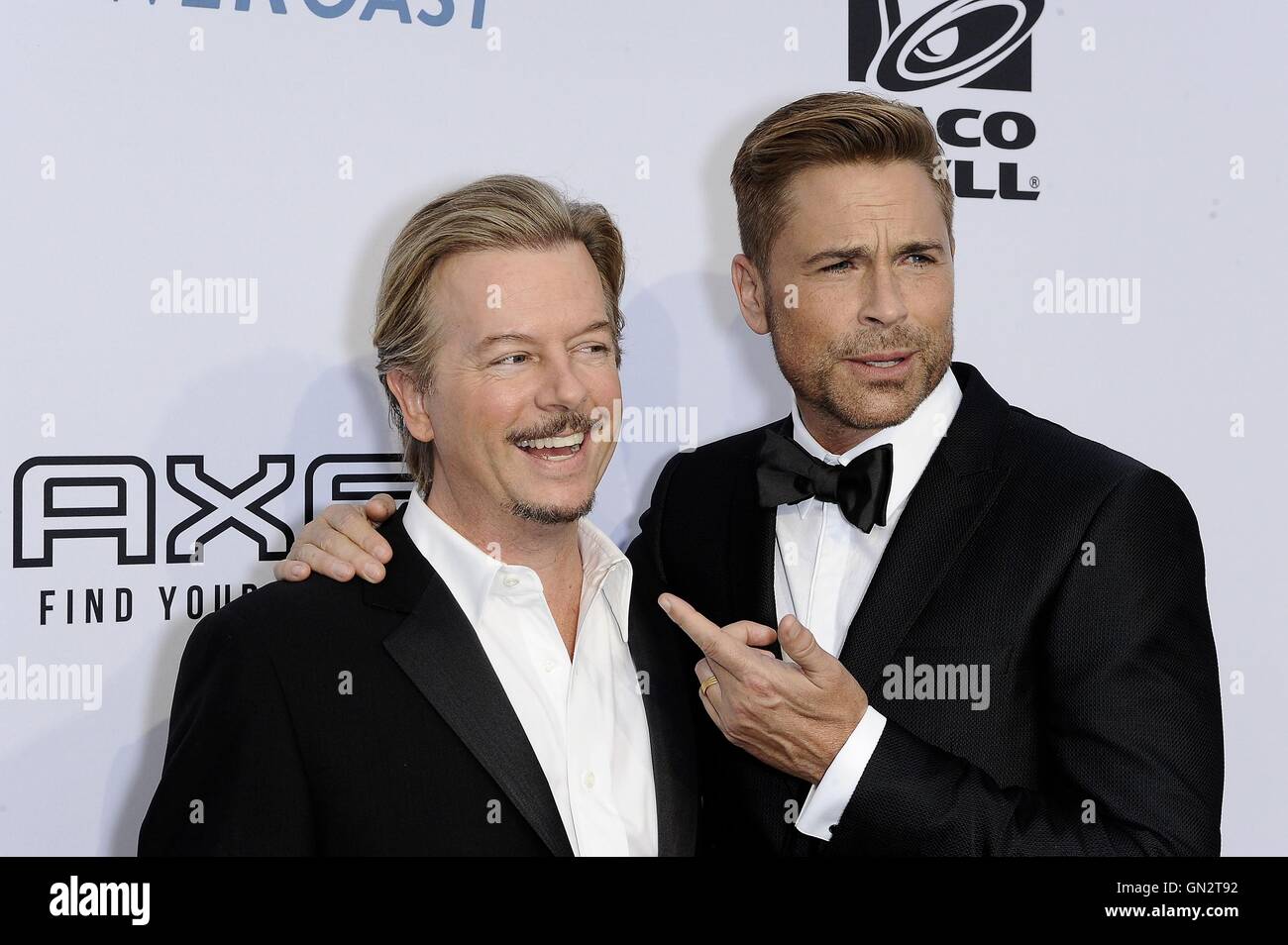 Los Angeles, CA, USA. 27th Aug, 2016. David Spade, Rob Lowe at arrivals ...