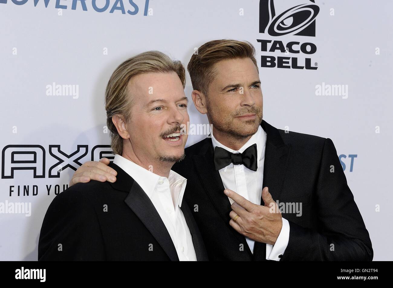 Los Angeles, CA, USA. 27th Aug, 2016. David Spade, Rob Lowe at arrivals ...