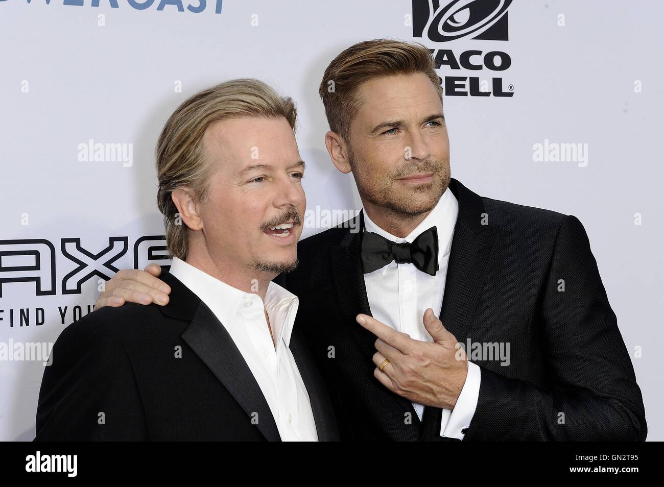 Los Angeles, CA, USA. 27th Aug, 2016. David Spade, Rob Lowe at arrivals ...