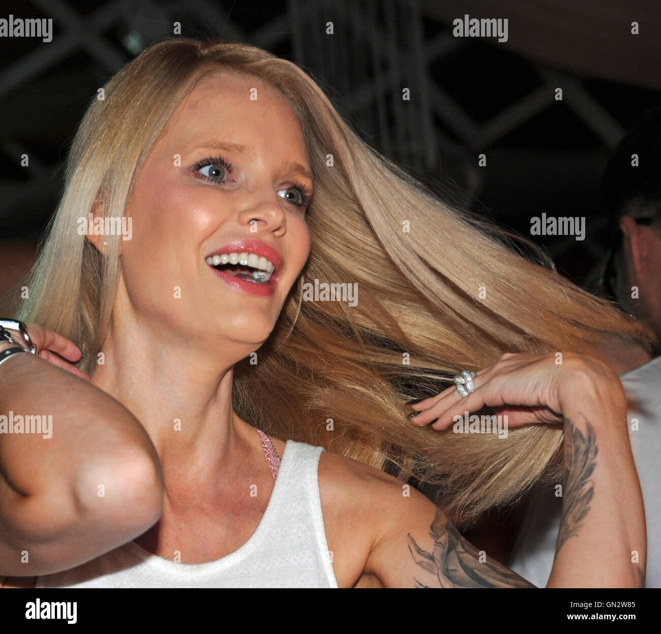 Starnberg, Germany. 27th Aug, 2016. Model Mirja du Mont posing at the ...