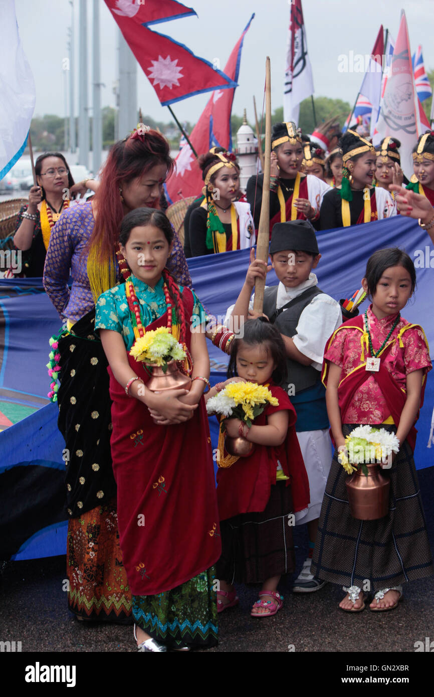 London, UK. 28th August, 2016. Kempton Park held the annual; Nepali ...