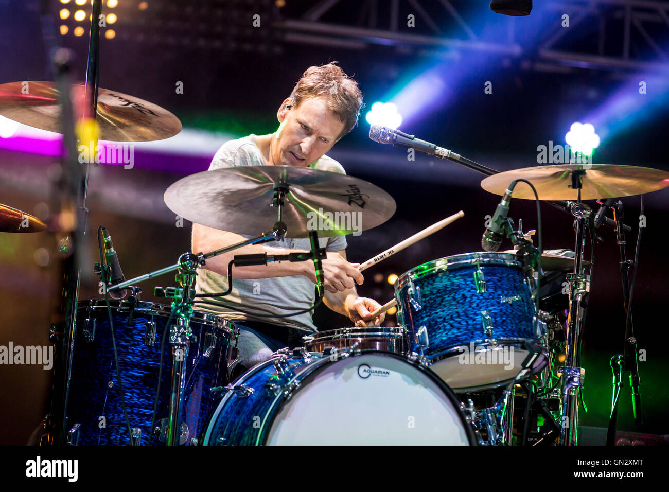 Clarkston, Michigan, USA. 23rd Aug, 2016. JIM BOGIOS of the COUNTING ...