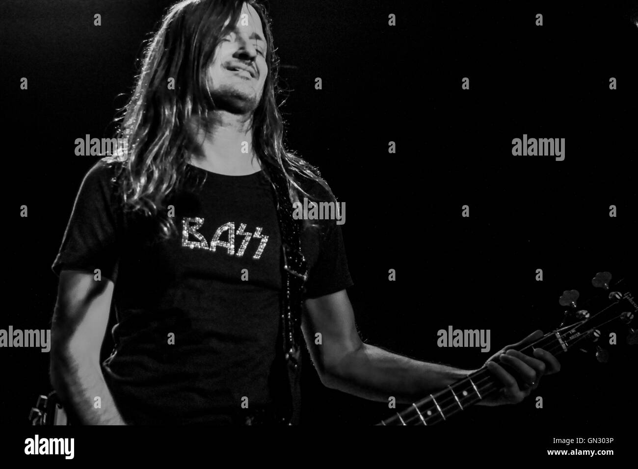 Steve McDonald on bass with Melvins at the Calvin Theatre Stock Photo ...