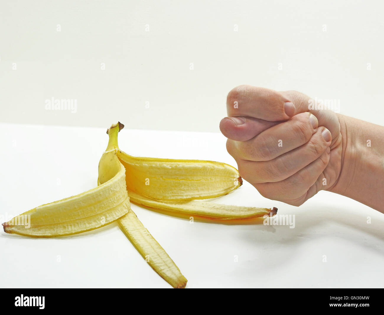 Man's arm showing fig Stock Photo - Alamy