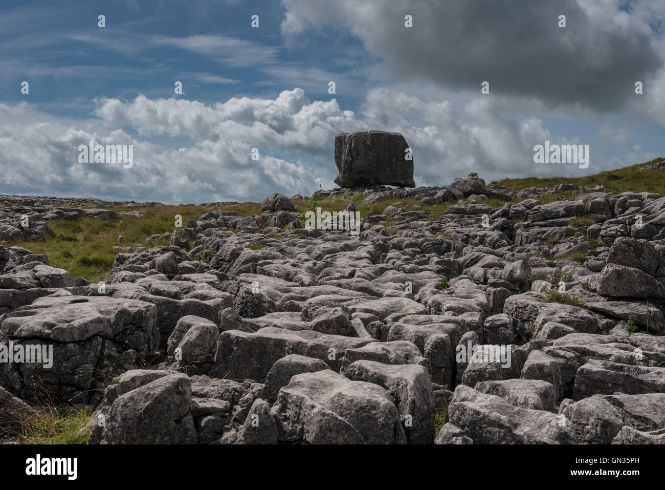 The Cheese Press Stone above Kingsdale Yorkshire Stock Photo - Alamy