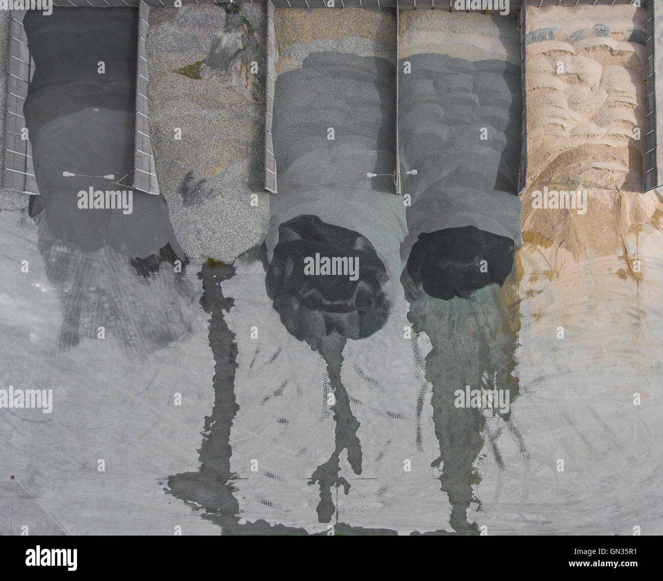 The surface mine storage place, mining minerals and brown coal in ...